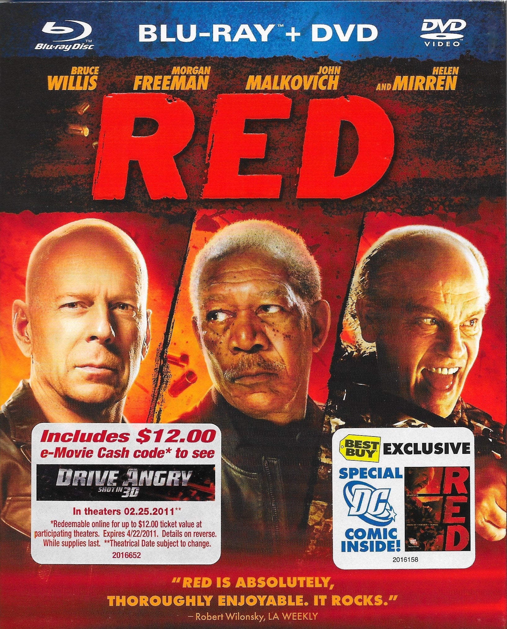 Red w/ Booklet (2010)(BD/DVD)(Exclusive Slip) – Blurays For Everyone