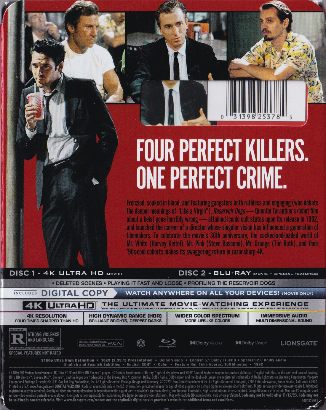 Reservoir Dogs 4K – Blurays For Everyone