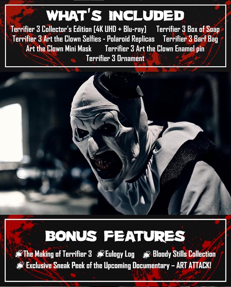Terrifier 3 4K: Collector's Box Set (2024) – Blurays For Everyone