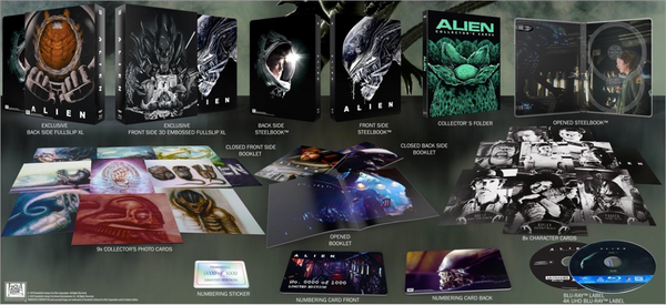 Alien 4K XL Embossed Full Slip SteelBook (1979)(FAC#120)(Czech ...