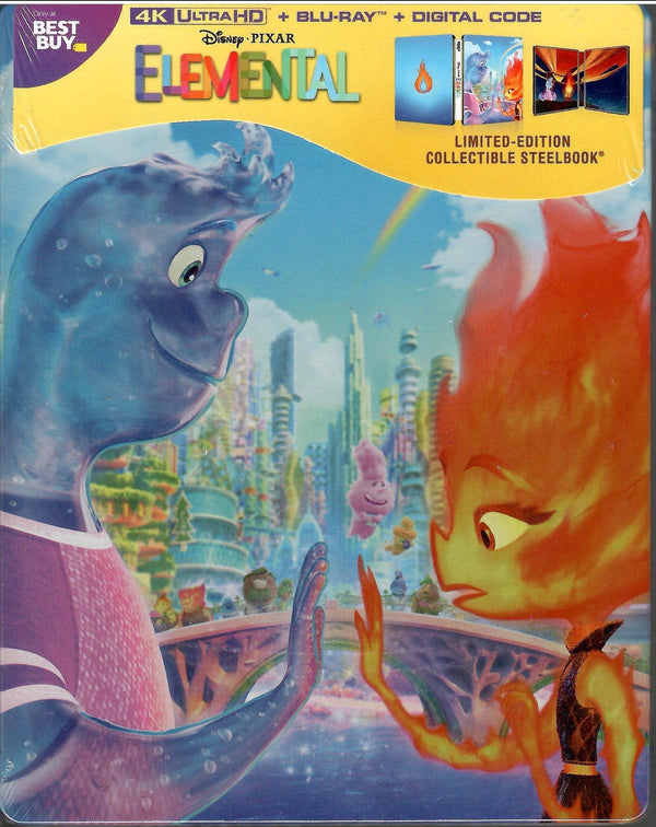 Elemental 4K SteelBook (Exclusive) – Blurays For Everyone