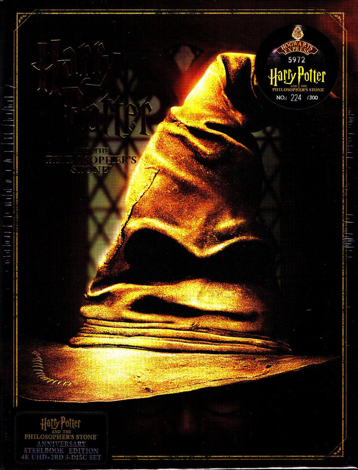 Harry Potter and the Sorcerer's Stone 4K XL Full Slip SteelBook (Blufa ...