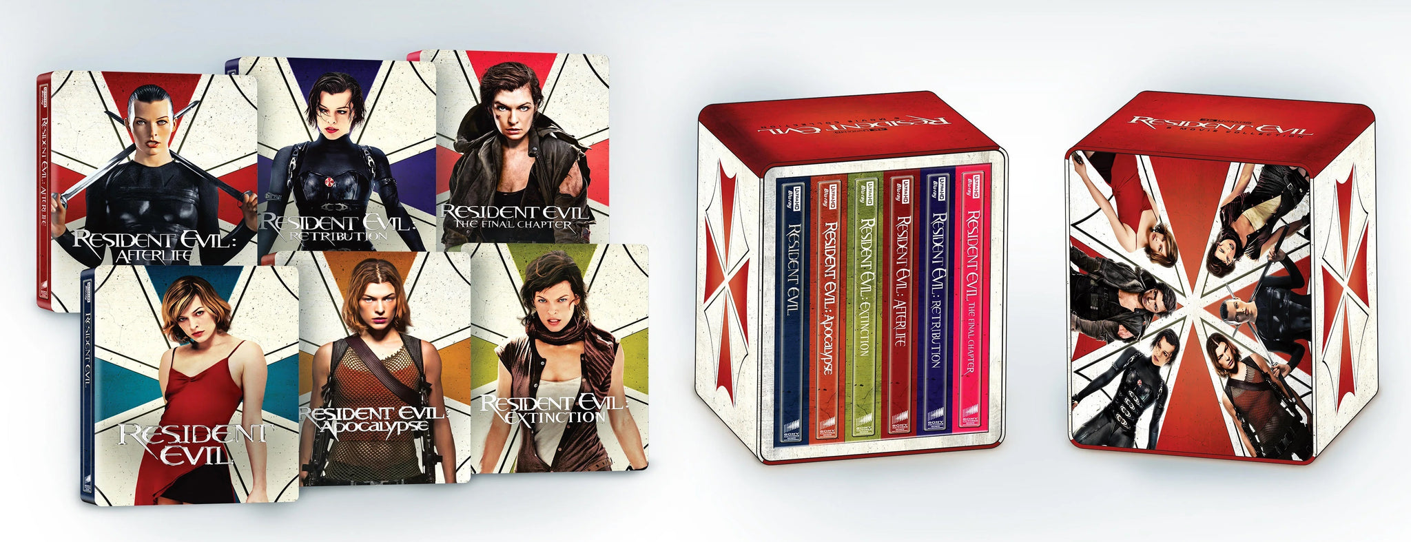 Resident Evil: The Complete 6-Movie Collection 4K SteelBook – Blurays ...