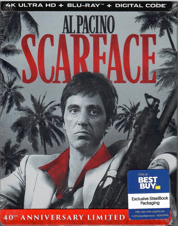 Scarface 4K SteelBook: 40th Anniversary Edition (Exclusive) – Blurays For Everyone