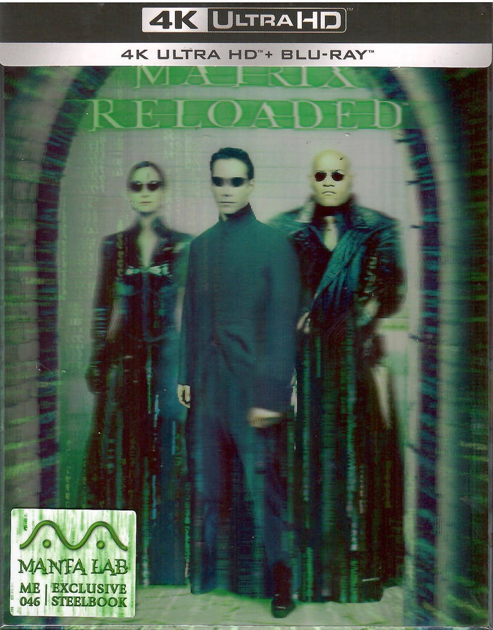 The Matrix Reloaded 4K Double Lenticular SteelBook (ME#46)(Hong Kong ...