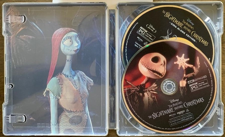The Nightmare Before Christmas 4K SteelBook: Disney 100th Anniversary ...
