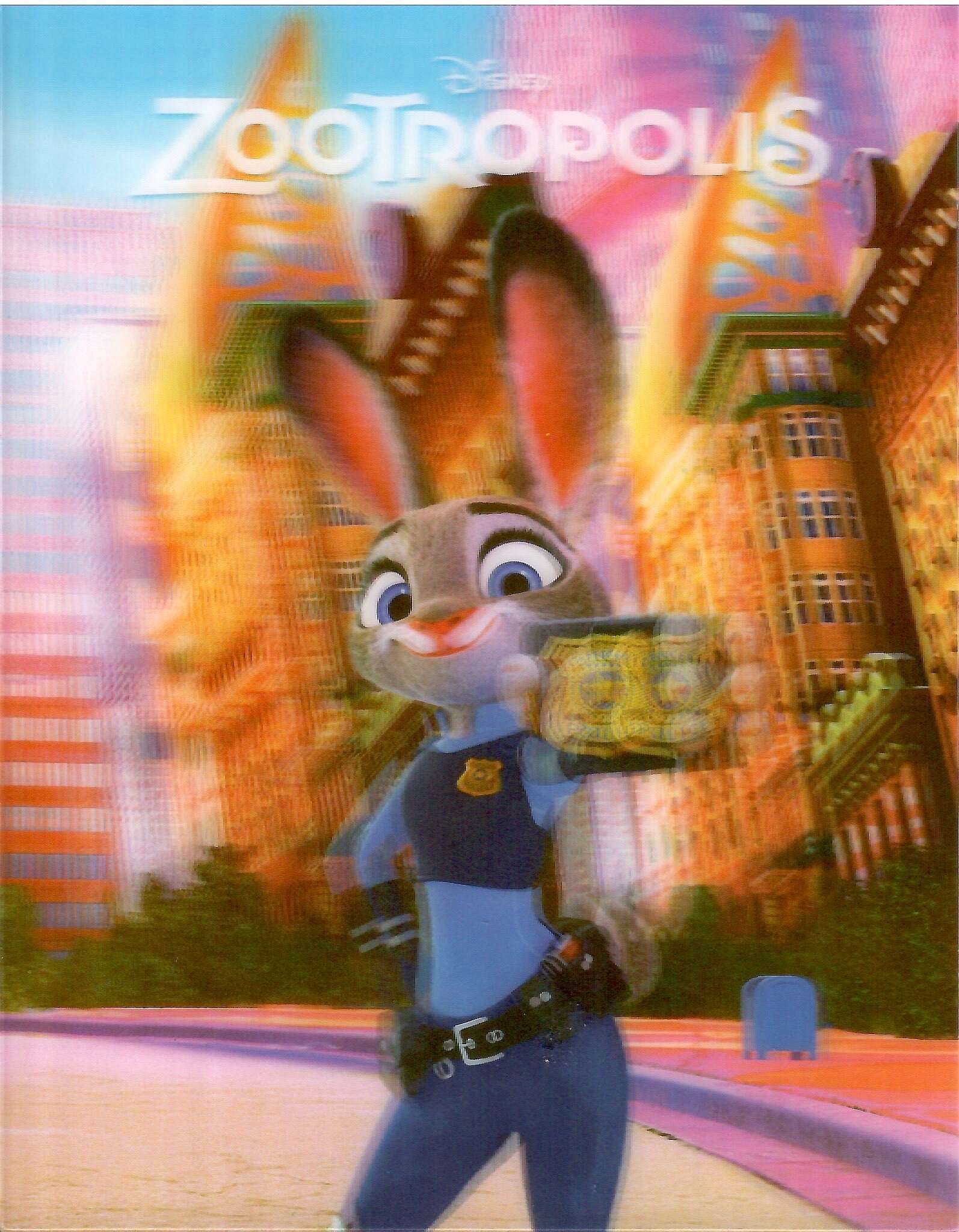 Zootopia Lenticular Sticker For SteelBook (Zootropolis)(FAC#62)(Czech ...